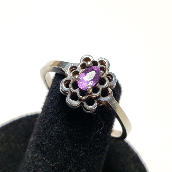 Avon | Jewelry | Vintage Avon Amethyst Sterling Silver 925 Ring | Poshmark